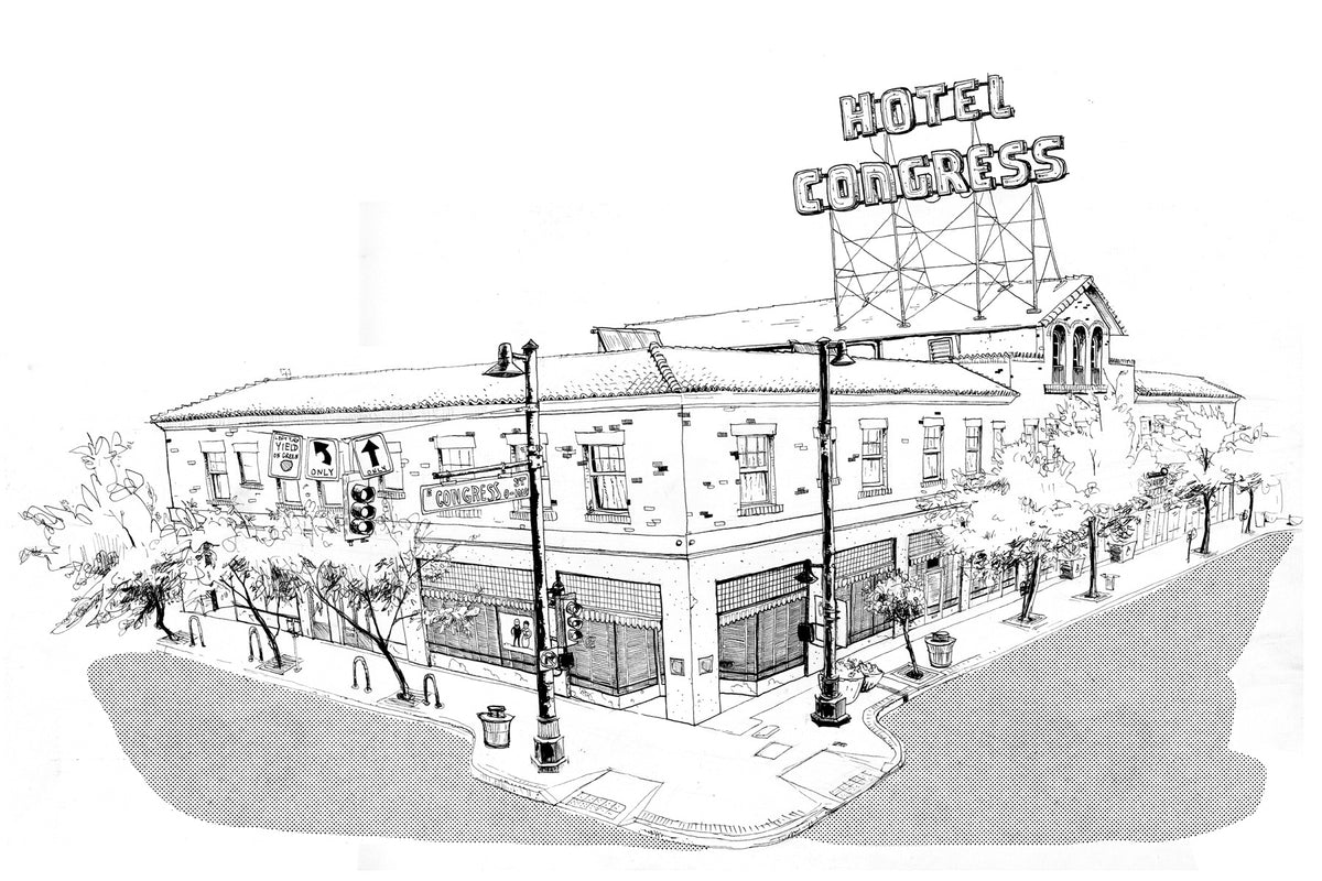 Danny Martin HC Build. Postcard - 120 – Hotel Congress